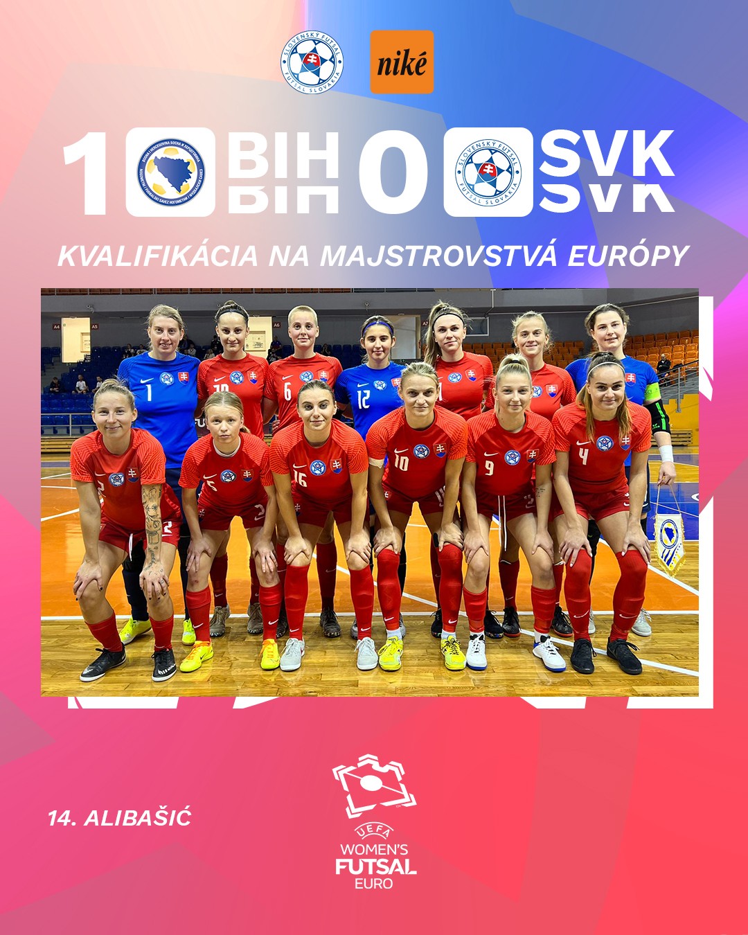 Ženská reprezentácia po smolnej prehre s Bosnou a Hercegovinou 0:1 na ...